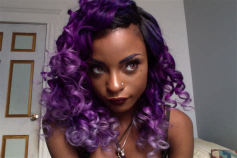 Purple Hair On Black Women Tumblr