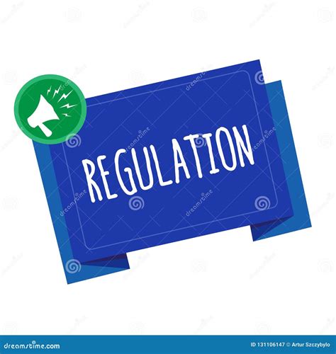 conceptual hand writing showing regulation business photo text rule