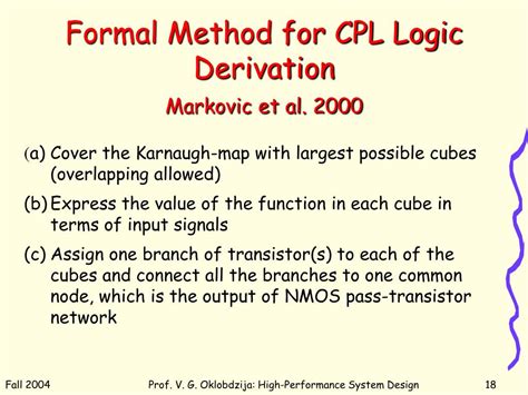 PPT Dynamic And Pass Transistor Logic PowerPoint Presentation Free