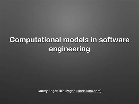 Computational Models Ppt