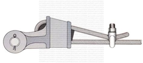 Клиновые заделки OWS 6413 для стальных канатов — клиновой захват, зажим ...