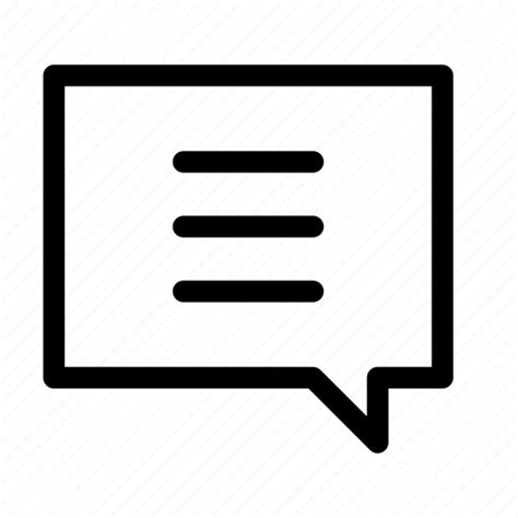 Navigation Bar Chat Message Text Menu Options List Icon