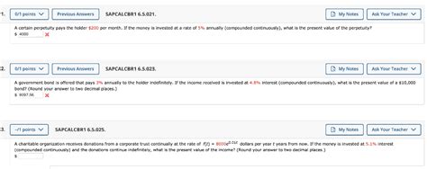 Solved 0 1 Points Previous Answers Sapcalcbr1 6 5 021 My