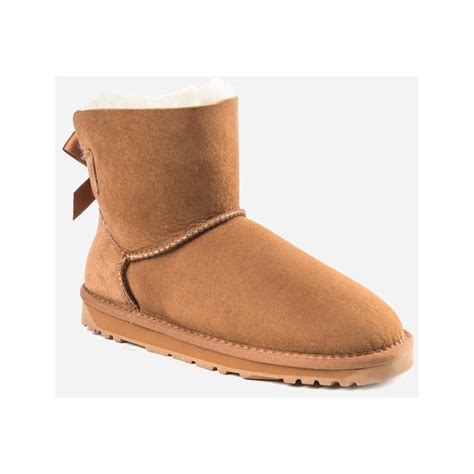 Ugg Classic Mini Bailey Bow Boots Water Resistant Ozwear Ugg Grey Size Eu39 Au9l 245