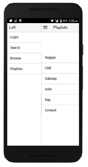 Center Vertically Items Inside Ion List In Side Menu Ionic V3 Ionic