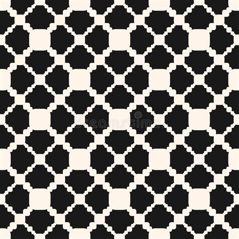 Ornamental Seamless Pattern Vector Geometric Texture With Carved Shapes Stock Vector