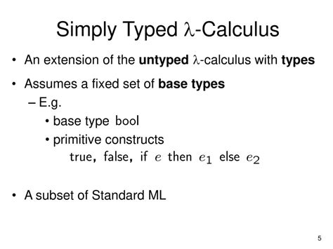Cse 321 Programming Languages Simply Typed Calculus Ppt Download