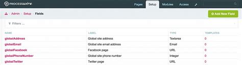 Setting Up A Global Site Settings Page Without A Template File