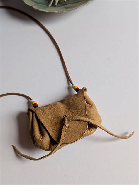 Genuine Leather Indigenous Body Pouch Etsy