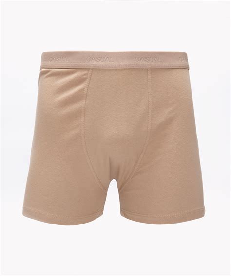 Cueca Boxer Casual Cos Elastico Bege Medio 1055952 Begemedio1v