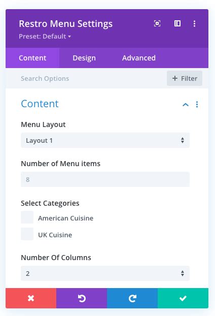 create restaurant menus with divi restro menu divi extended