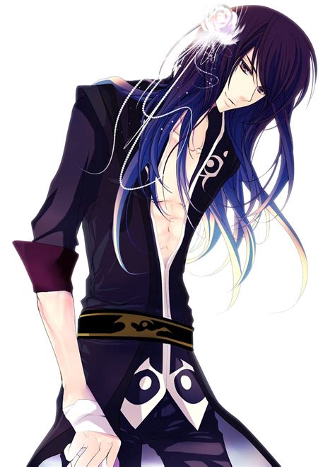 Аниме мужчины с длинными волосами фото и картинки Abrakadabra Fun