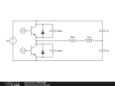 Half Bridge Circuitlab