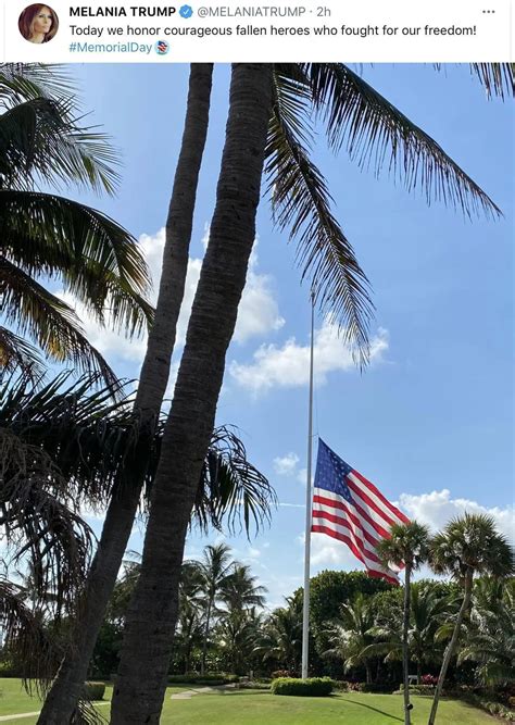 Melania Trump On Memorial Day Scrolller