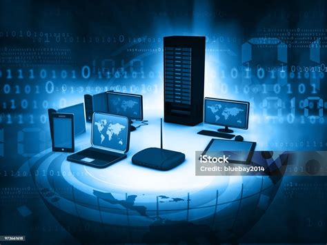 Red Informática Y Concepto De Comunicación De Internet Foto De Stock Y