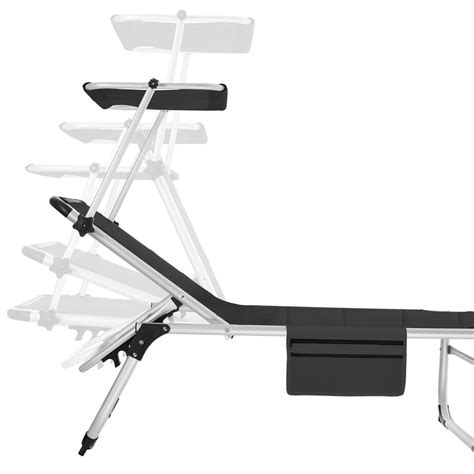 Tectake Ligbed Lorella Gestoffeerd Inklapbaar Zwart Leen Bakker