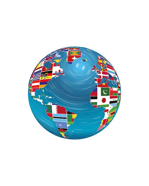 World Flag Map Globe