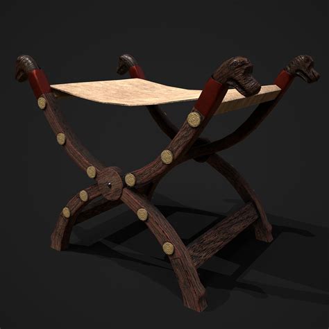 Viking Decorative Stool 3d Model By Get Dead Entertainment