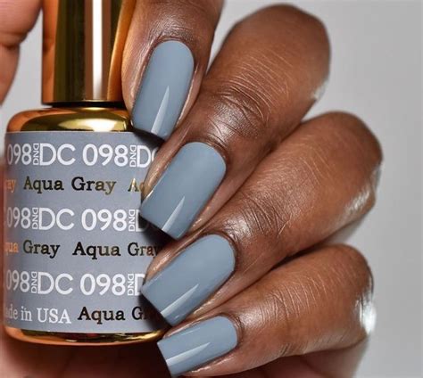 Dnd Gel Jamaica On Instagram Dnd Dc 098 Aqua Gray Gel Nail Polish