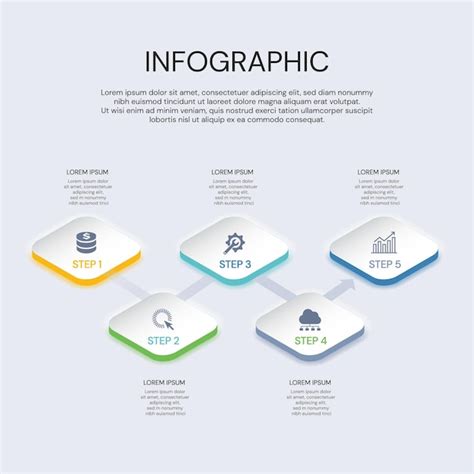 Vector Infographic Labelontwerp Met Pictogrammen Business Concept Stroomschema Diagram