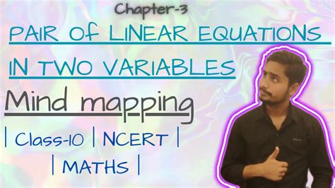 Class 10maths Chapter 3 Overview Mindmap Pair Of Linear