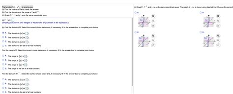 solved c graph f f and y x on the same coordinate axes