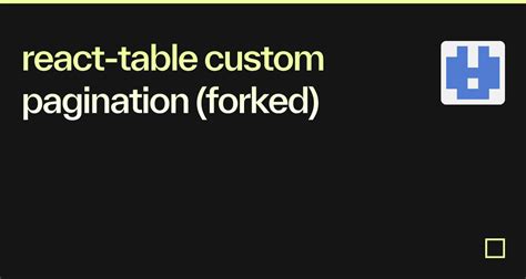 React Pagination Table Examples Codesandbox