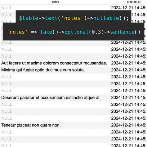 povilas korop on linkedin laravel tip `fake optional ` with