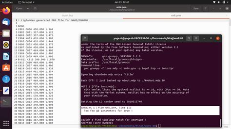Create Ligand Topology File User Discussions Gromacs Forums