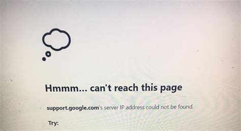 servers ip address could not be found on every search engine help