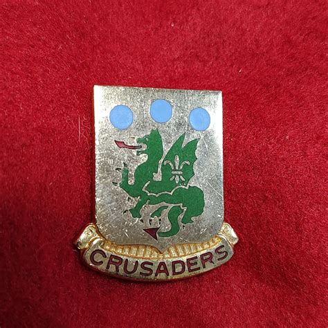 Vintage Us Army 72nd Armor Unit Crest Pin 02cr158 Etsy