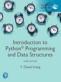 Introduction To Python Programming And Data Structures Global Edition