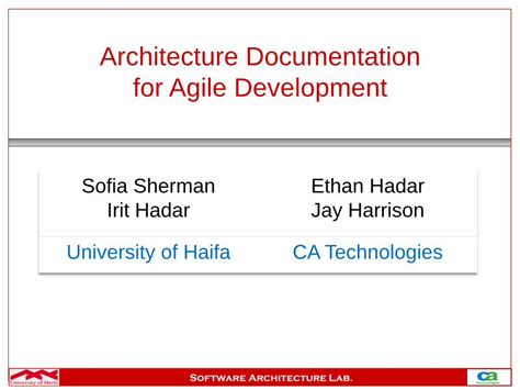 Pdf Architecture Documentation For Agile Development · Architecture Documentation For Agile