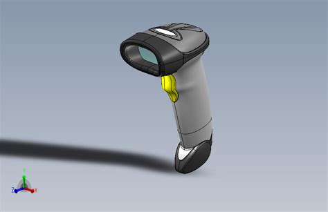 条码扫描仪solidworks 2014模型图纸下载 懒石网