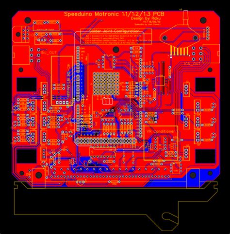 Speeduino Compatible PCB Motronic Pin OSHWLab