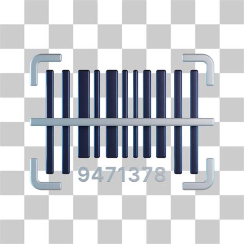 premium psd scan qr code 3d icon