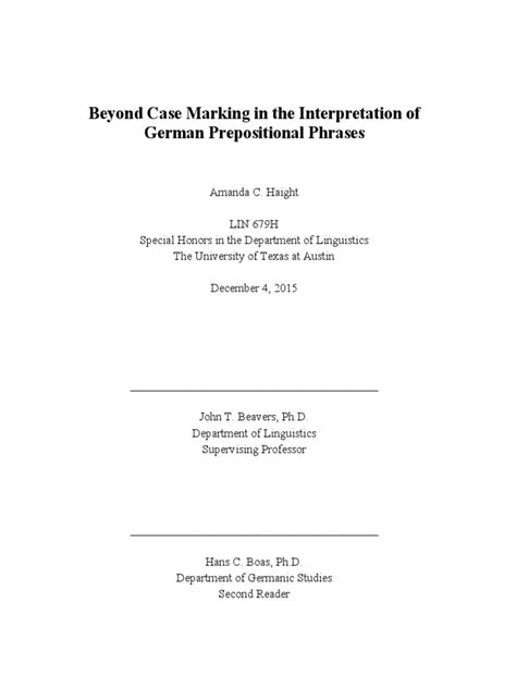 Pdf Beyond Case Marking In The Interpretation Of German Prepositional Phrases Dokumen Tips