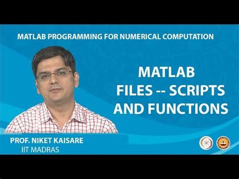 MATLAB Files Scripts And Functions MATLAB Programming