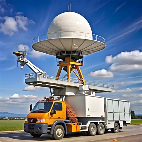 A Mobile Radar System On A Truck Ready For Deployment Premium Ai