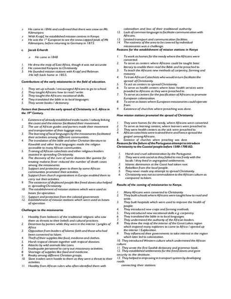 Kcse History Paper 1 Topical Revision Questions And Answers 7248