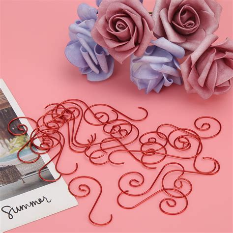 Mini Metal S Shape Hooks 60 Pcs S Hooks Four Colors Hook Ornament