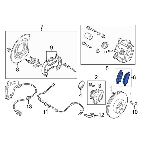 Nissan Oe D40606ca2b Rear Disc Brake Pad Set