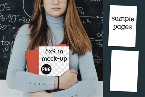 6x9 Notebook Book Mockup Teacher Png A Graphic By Sany O · Creative Fabrica