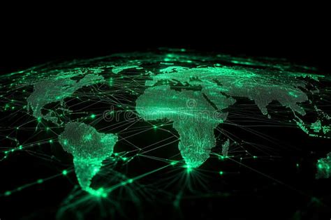 Global Digital Network Visualizing The Future Of Connectivity And Data
