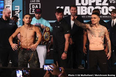 Teofimo Lopez Vs George Kambosos Jr Official Dazn Weights Boxing
