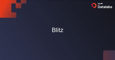 Blitz A Logistics Funded Company Based Out Of Bengaluru