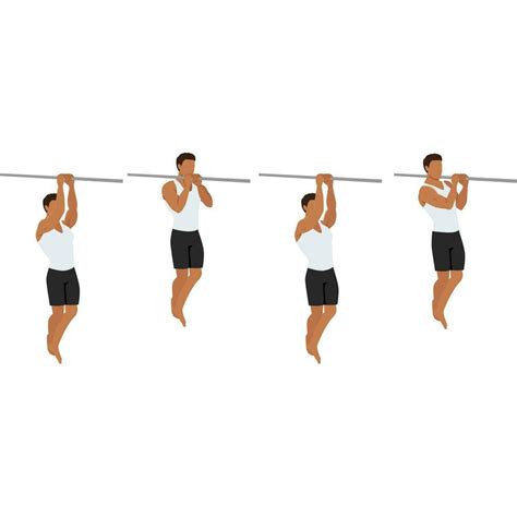 Man Doing Commando Pull Up Exercise 35819355 Vector Art At Vecteezy