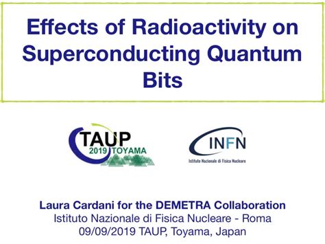 Ppt E Ff Ects Of Radioactivity On Superconducting Quantum Bits