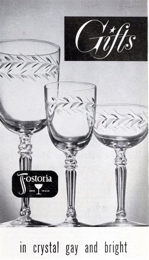Vintage Fostoria Glass 100 Gorgeous Patterns Colors And Styles Of The