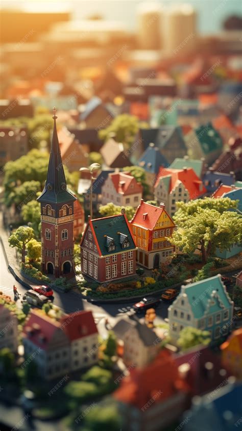 Rendering Di Un Mondo In Miniatura Foto Gratis